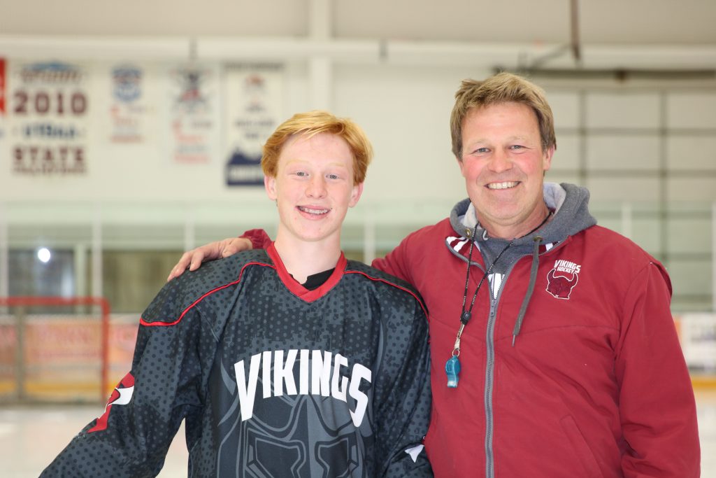 ‘We are Vikings’ Steamboat hockey team plays in honor of Drew Rushton ...